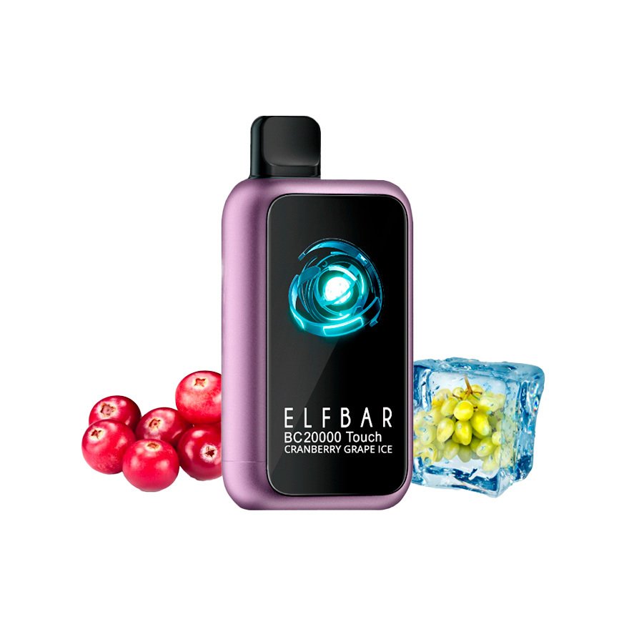 ElfBar BC20000 Touch 20K Puffs Cranberry Grape Ice - VapsAndinos.com